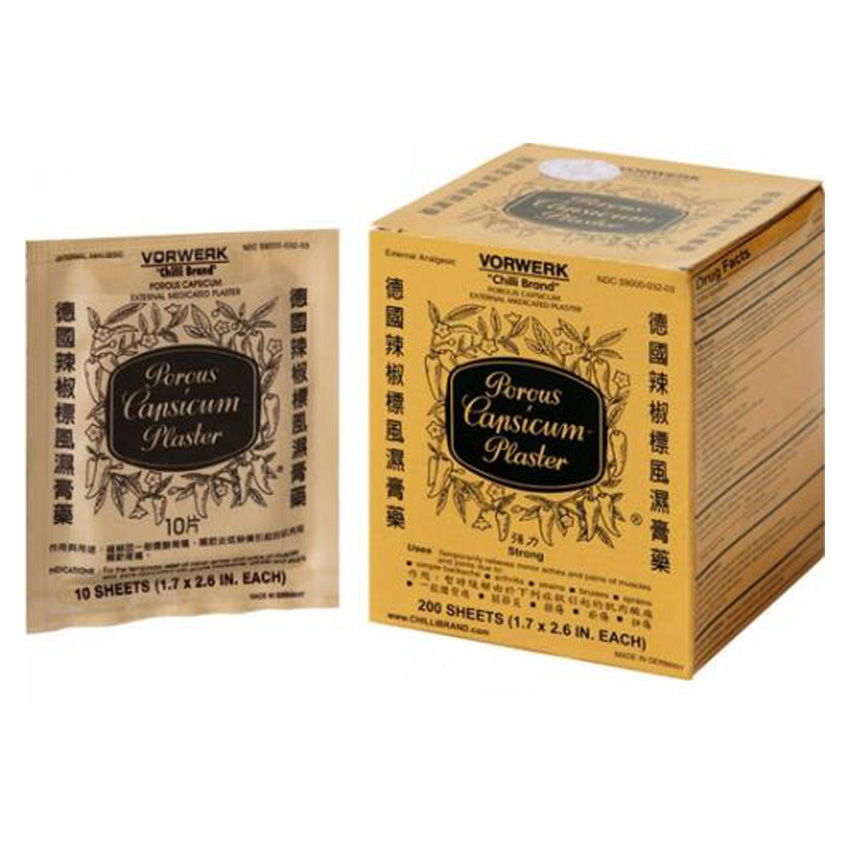 Vorwerk Chilli Porous Capsicum Plaster, (1 sachet = 10 plaster) | Lazada PH