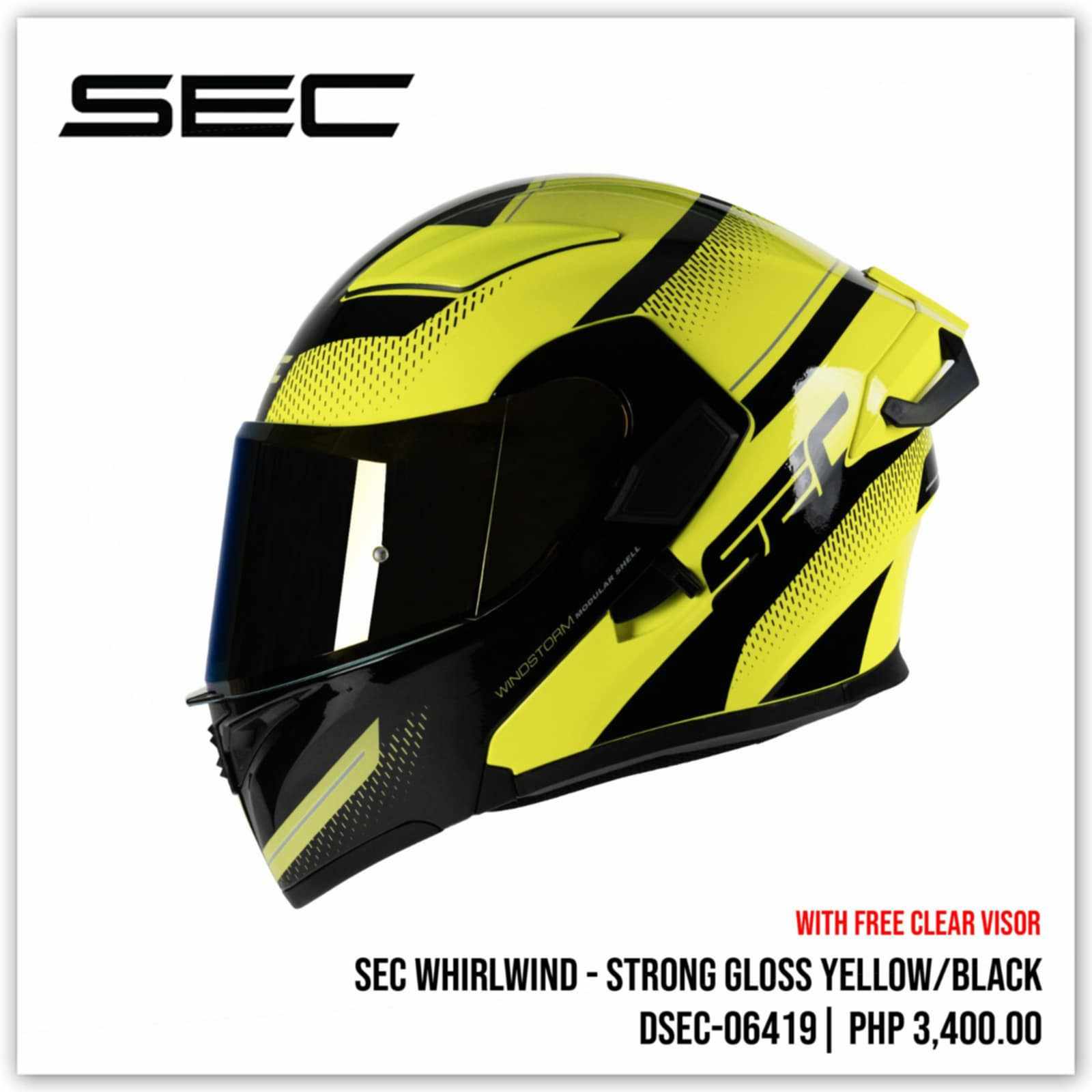 2024 SEC WHIRLWIND Design Helmet (dsec-6416) | Lazada PH