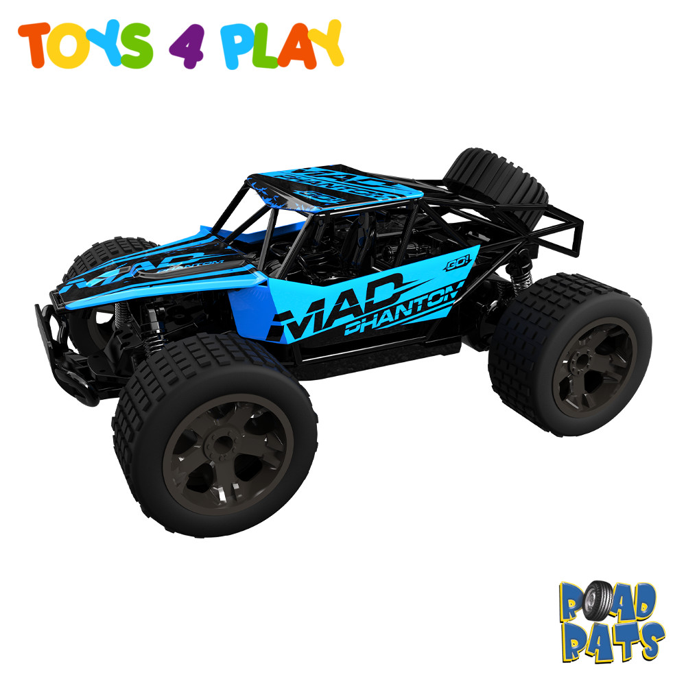 Road Rats R/C 1:18 2.4G Desert Racer II - Blue (4.8v Rechargeable ...