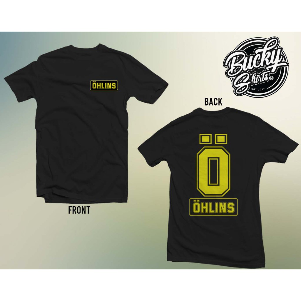 Ohlins T Shirt Front And Back Design | Lazada PH