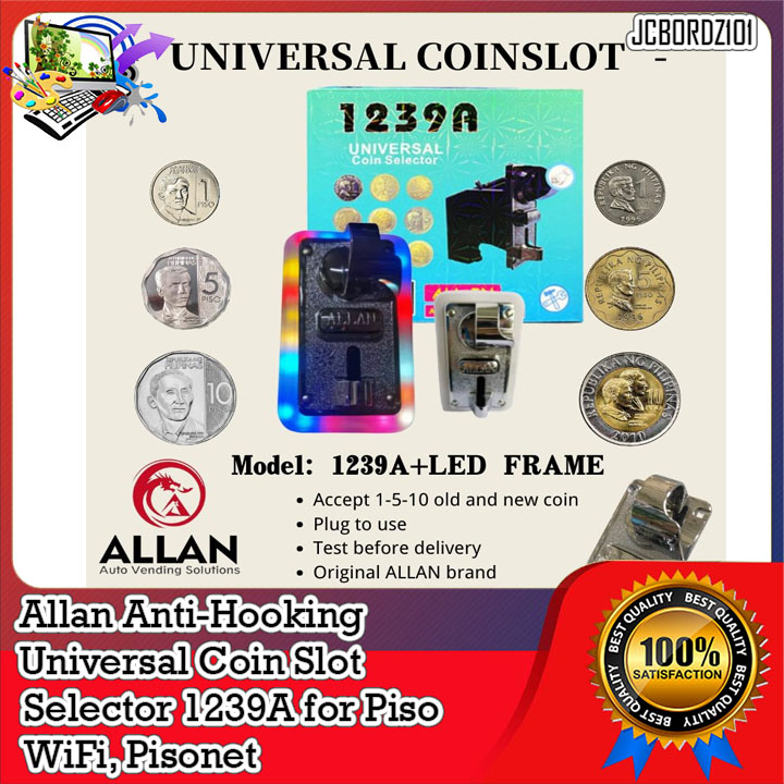 Allan Anti-Hooking Universal Coin Slot Selector 1239A for Piso WiFi ...