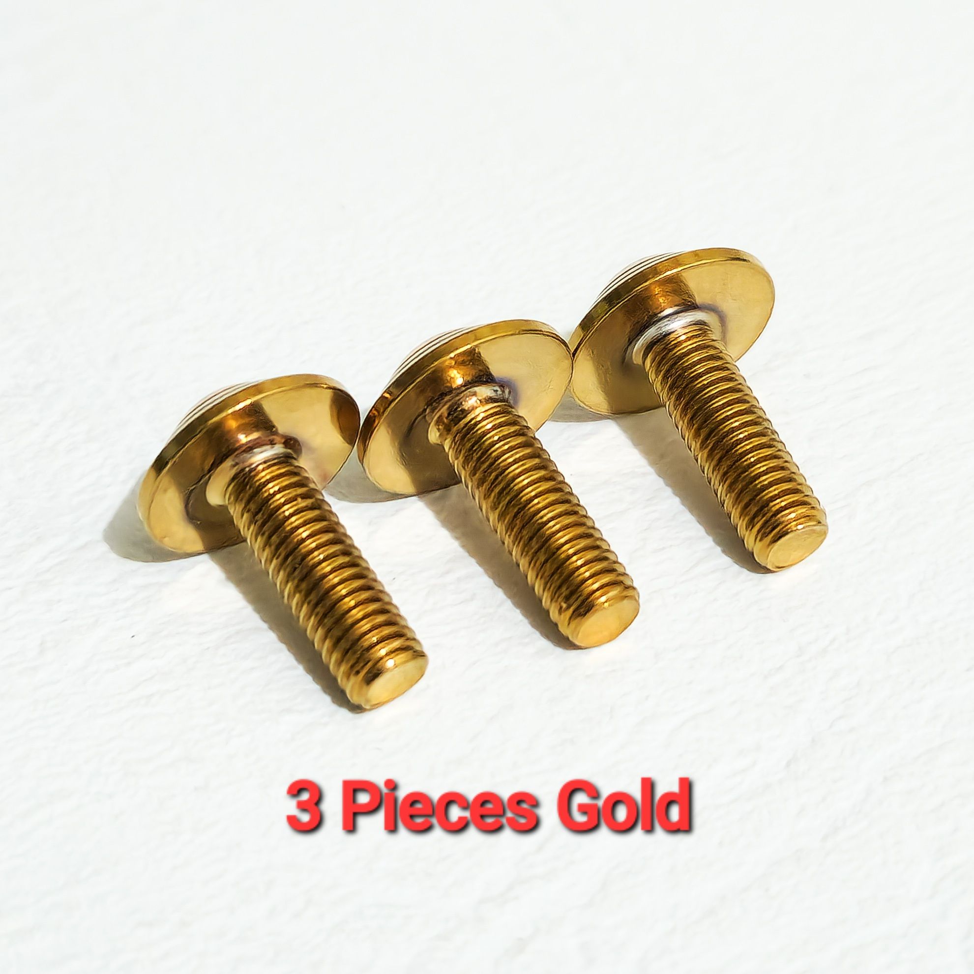 3 Pcs Gold White ABS Sensor Bolt Set (5x15mm) for Yamaha NMAX & Aerox ...