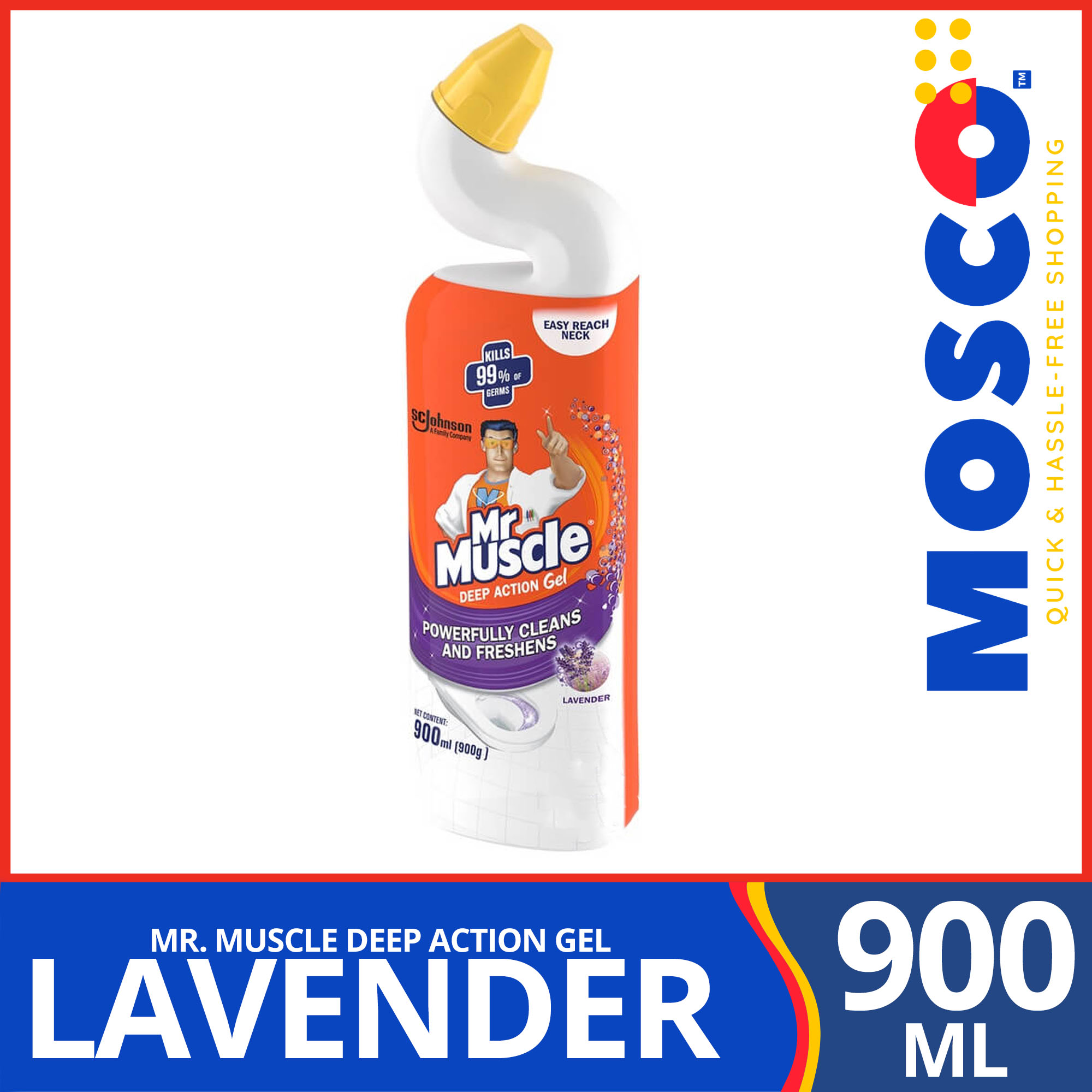 MR. MUSCLE Deep Action Gel Lavender Toilet Cleaner 900mL | Lazada PH