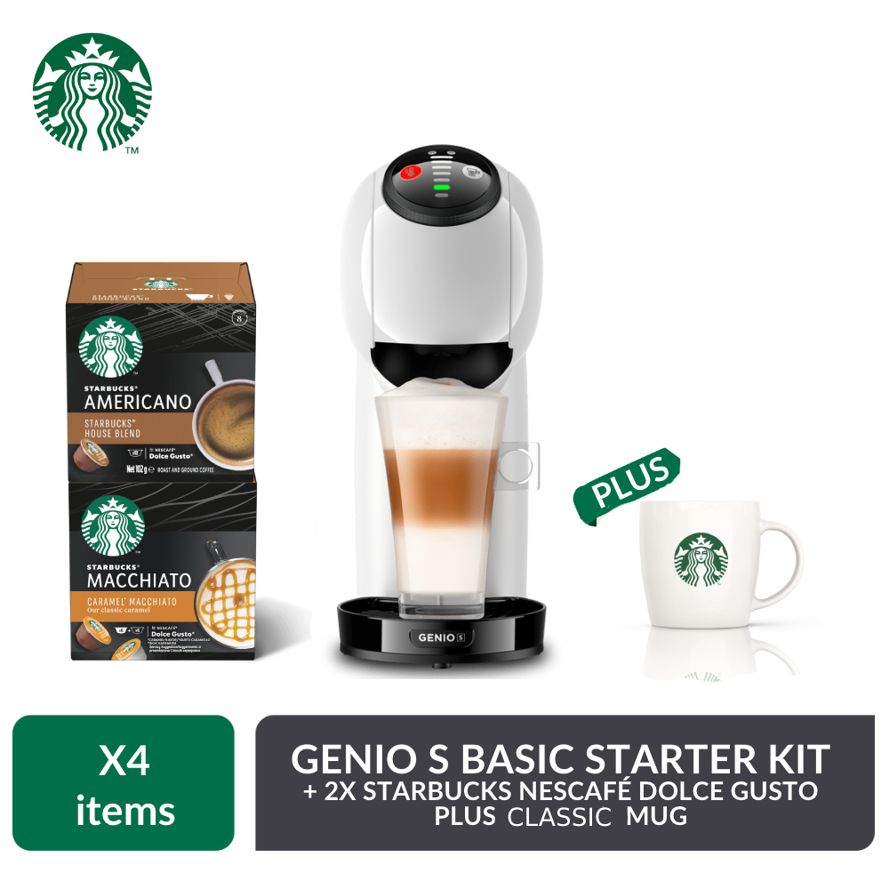 Nescafé Dolce Gusto Genio S Basic Exclusive Starter Kit with Starbucks ...