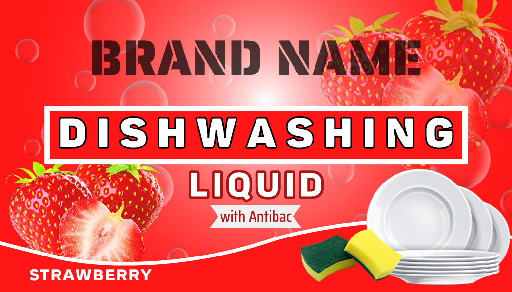Customized Waterproof Vinyl Sticker Label for Dishwashing Liquid (30's ...