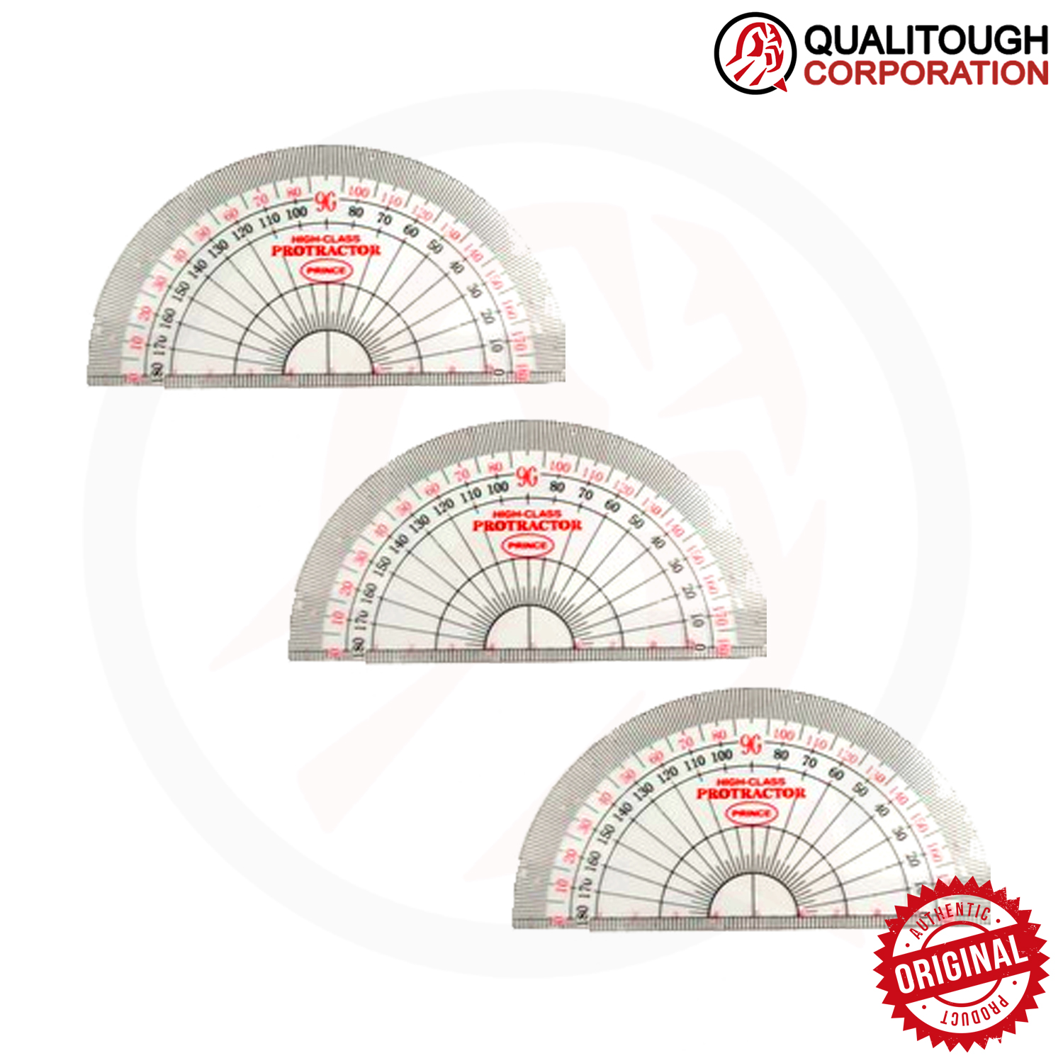 3 pcs Prince 12 inch 6 inch plastic ruler protractor | Lazada PH