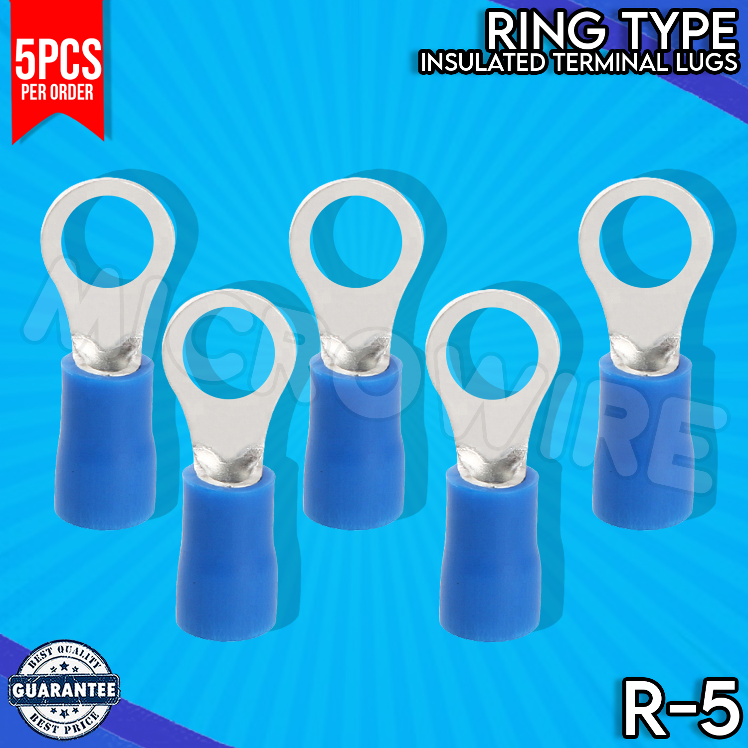 5PCS Ring Type Insulated Terminal Spade Lugs 2-6 | Lazada PH