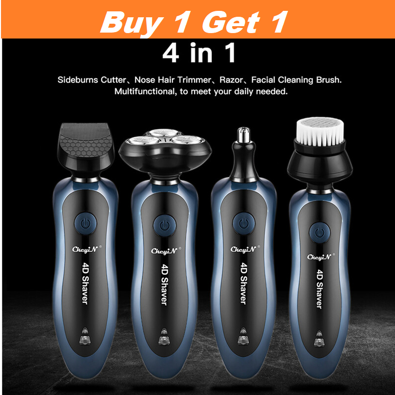 4 in 1 Razor Multi-Functional Electric Shaver USB Rechargeable Shaving ...