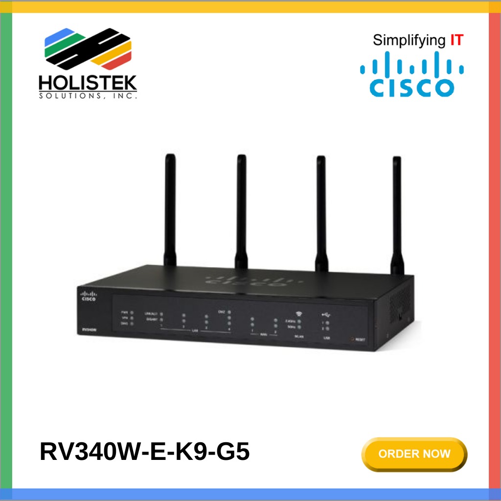 Cisco RV340W Wireless-AC Dual WAN Gigabit Wifi I Wi-Fi VPN Router ...