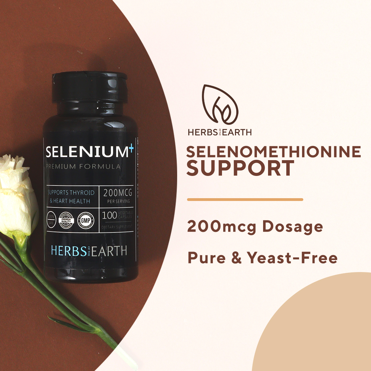SELENIUM 200mcg Immune Booster Flu & Inflammation Fighter, Yeast Free ...