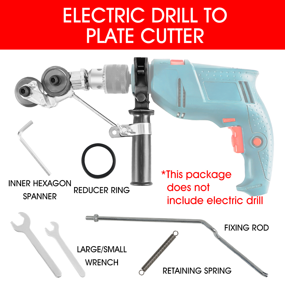 Plate shears,nibbler，Electric Drill Plate Cutter Double Headed Metal ...