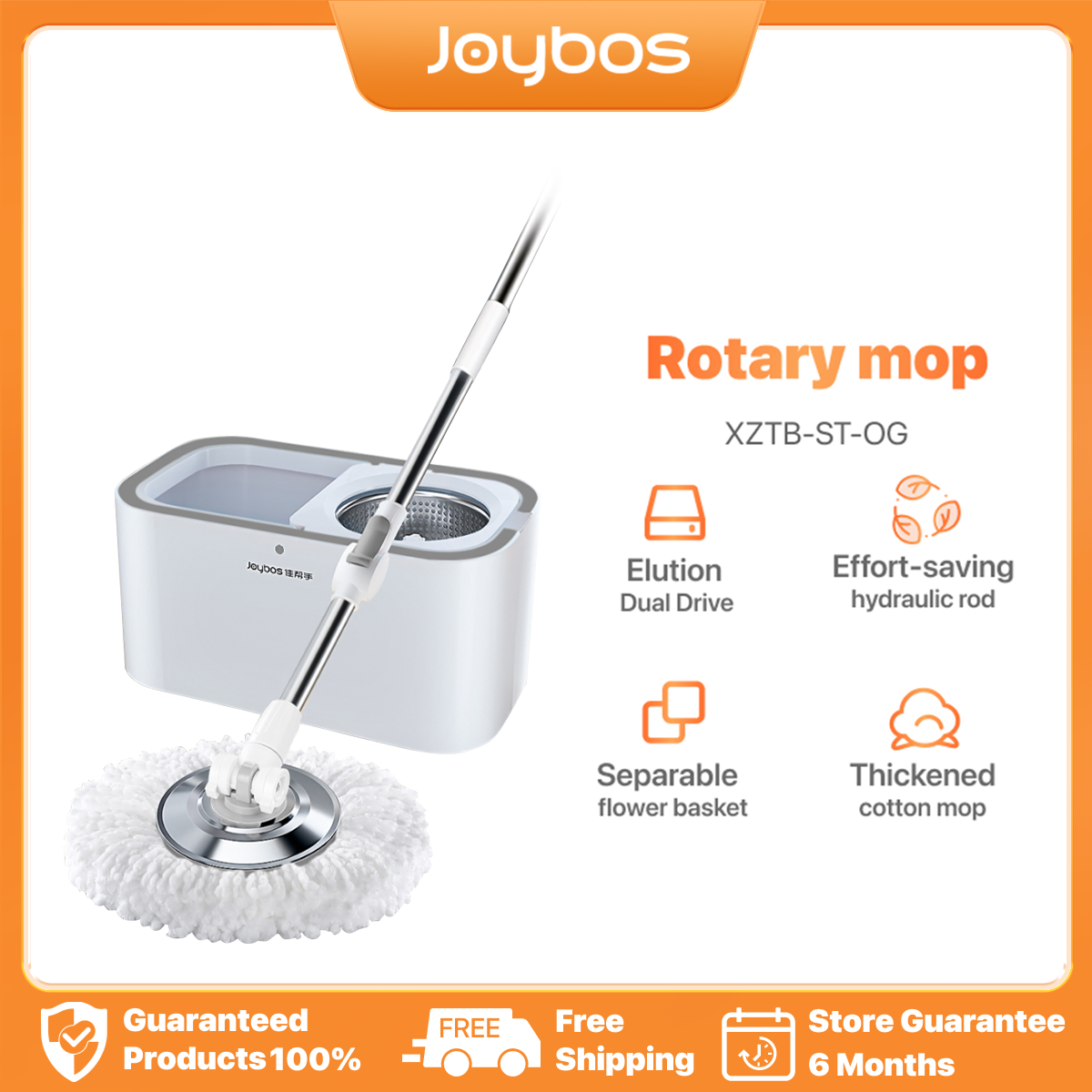 Joybos Mop with Spinner 360 Spin Mop tornado mop household Map floor ...