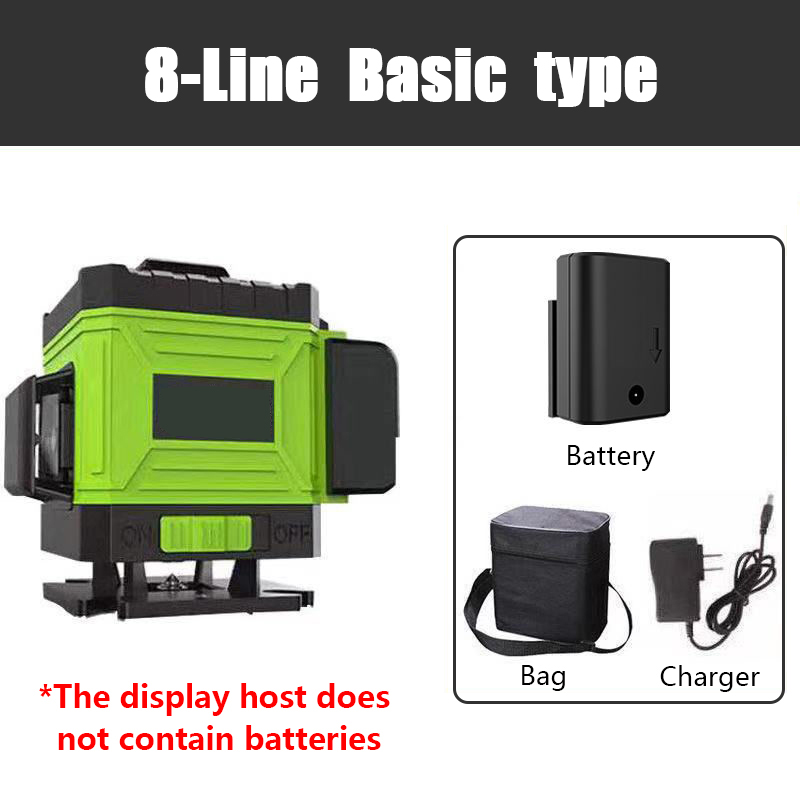 8/12 lines light laser level with box digital automatic leveling 360 ...