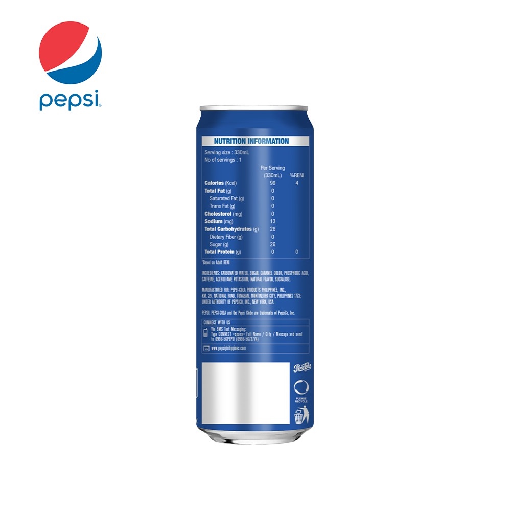 Pepsi Cola Regular Drink 330ml CAN | Lazada PH
