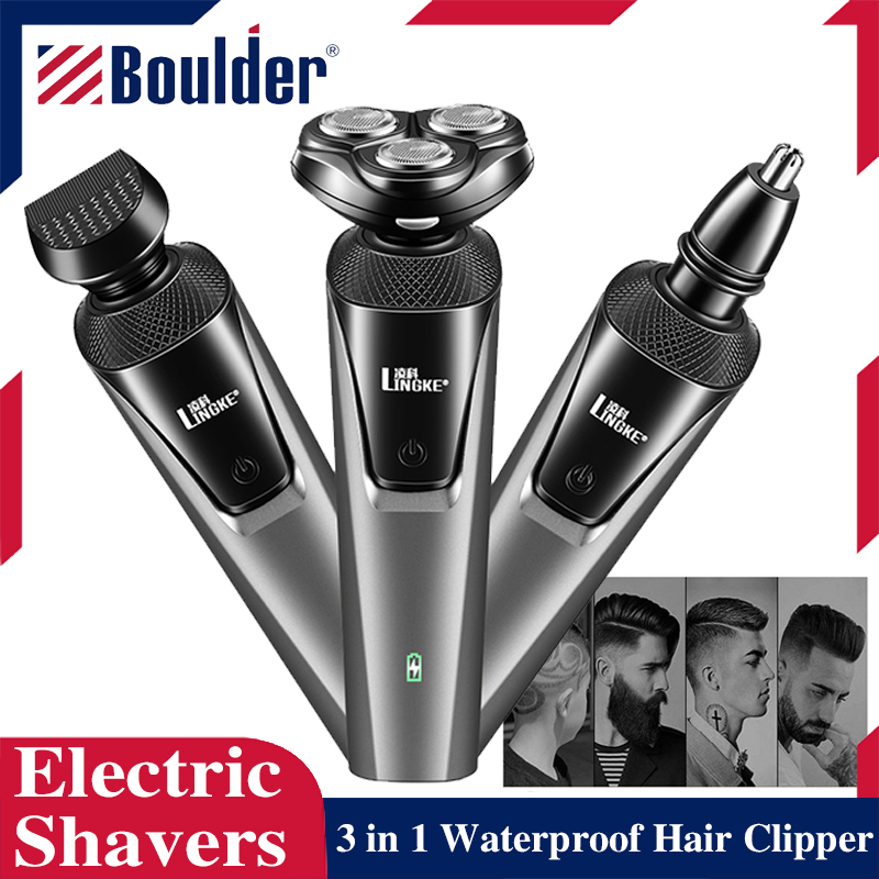 BOULDER Electric Shavers for Men New Smart Digital Display USB ...