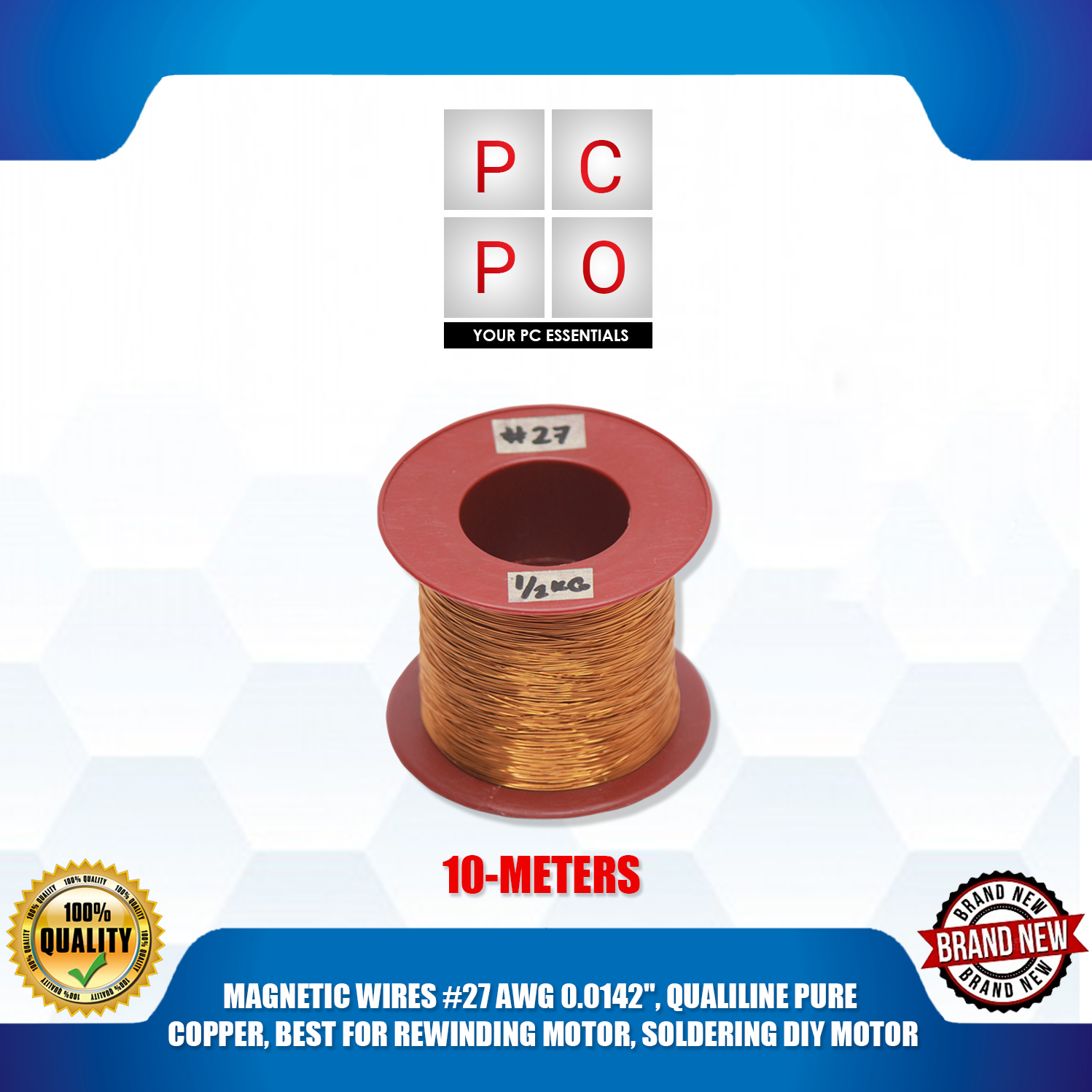MAGNETIC WIRES #27 AWG 0.0142", QUALILINE PURE COPPER, BEST FOR ...