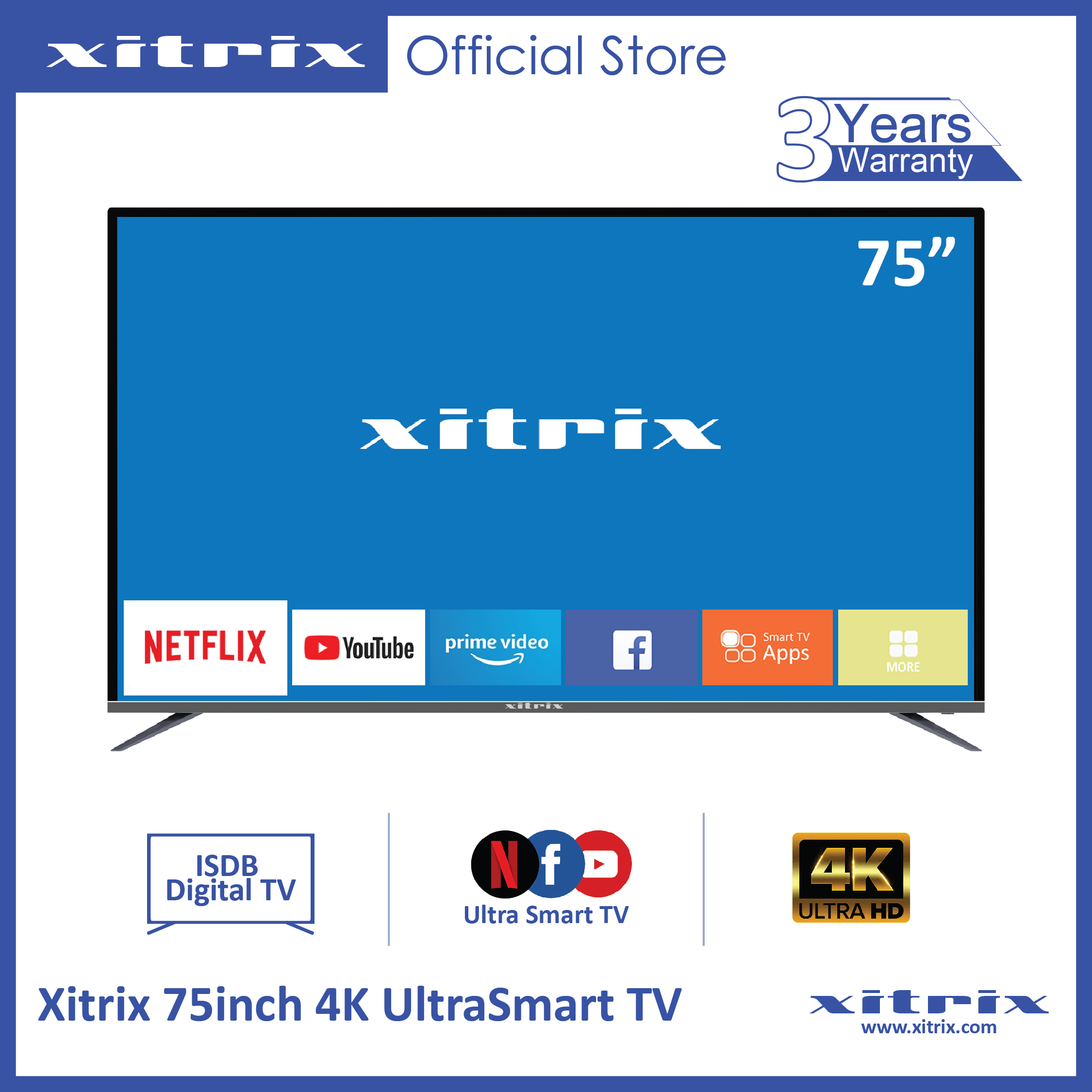 Xitrix 75-inch Smart 4k Digital TV | Lazada PH