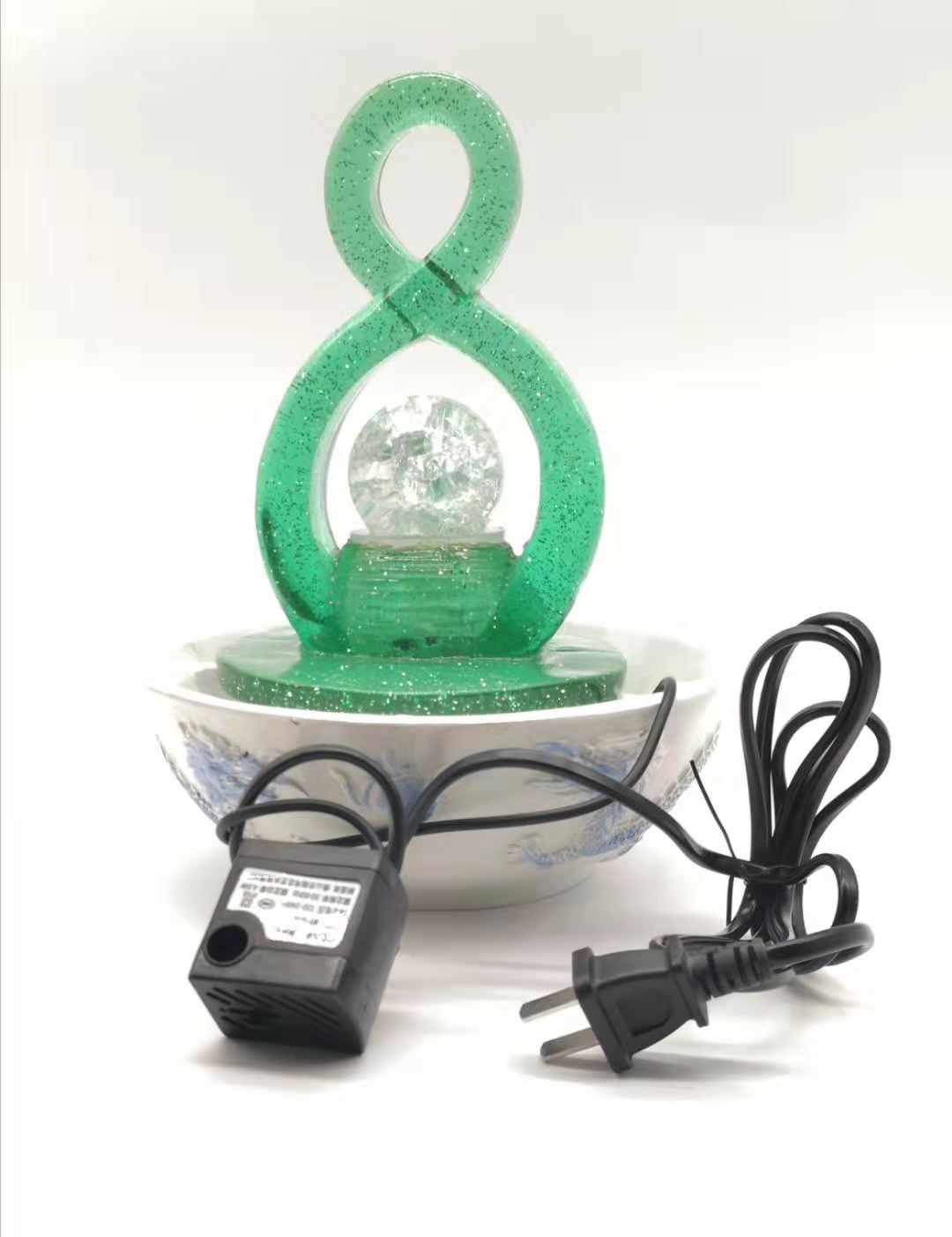 Green Lucky Figure 8 Water Feature/Fountian For Prosperity. | Lazada PH