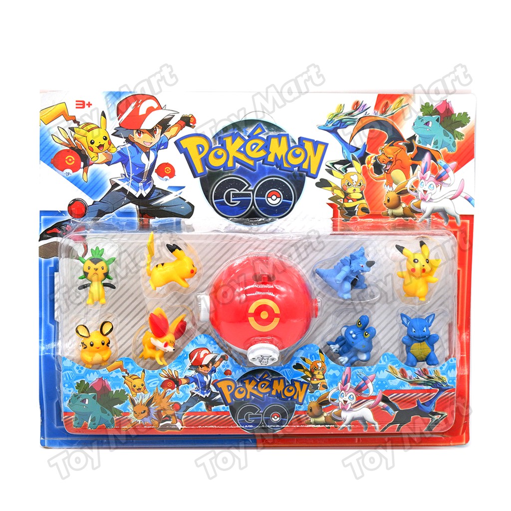 Pokemon Pikachu Assorted Pokemons Play Set w/ Poké Ball ( Sports Ball ...