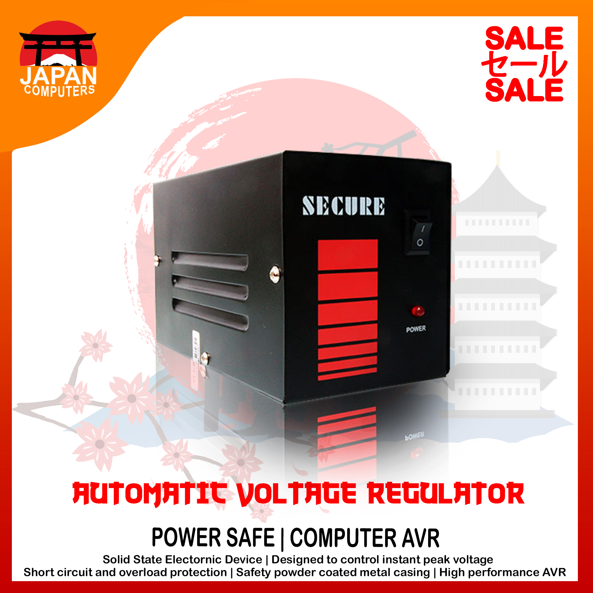 AUTOMATIC VOLTAGE REGULATOR | POWER SAFE | COMPUTER AVR | 220 VOLTS ...