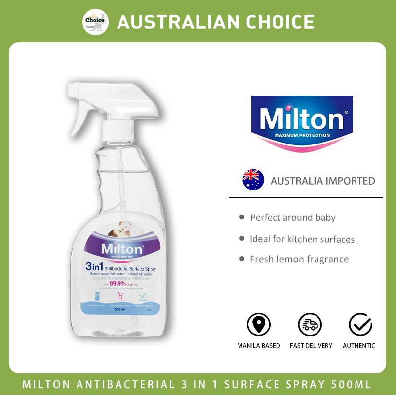 Milton Antibacterial 3 in 1 Surface Spray 500ml | Lazada PH