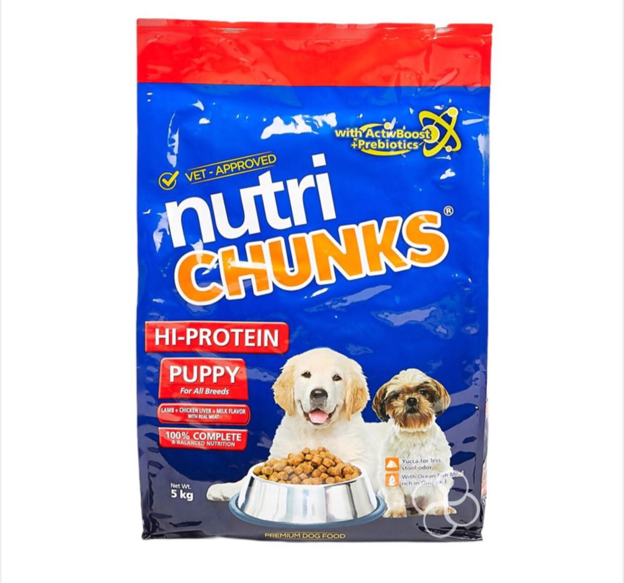Nutri Chunks Hi-Protein Puppy Food with Lamb, Chicken Liver & Milk Flavor 5kg | Lazada PH