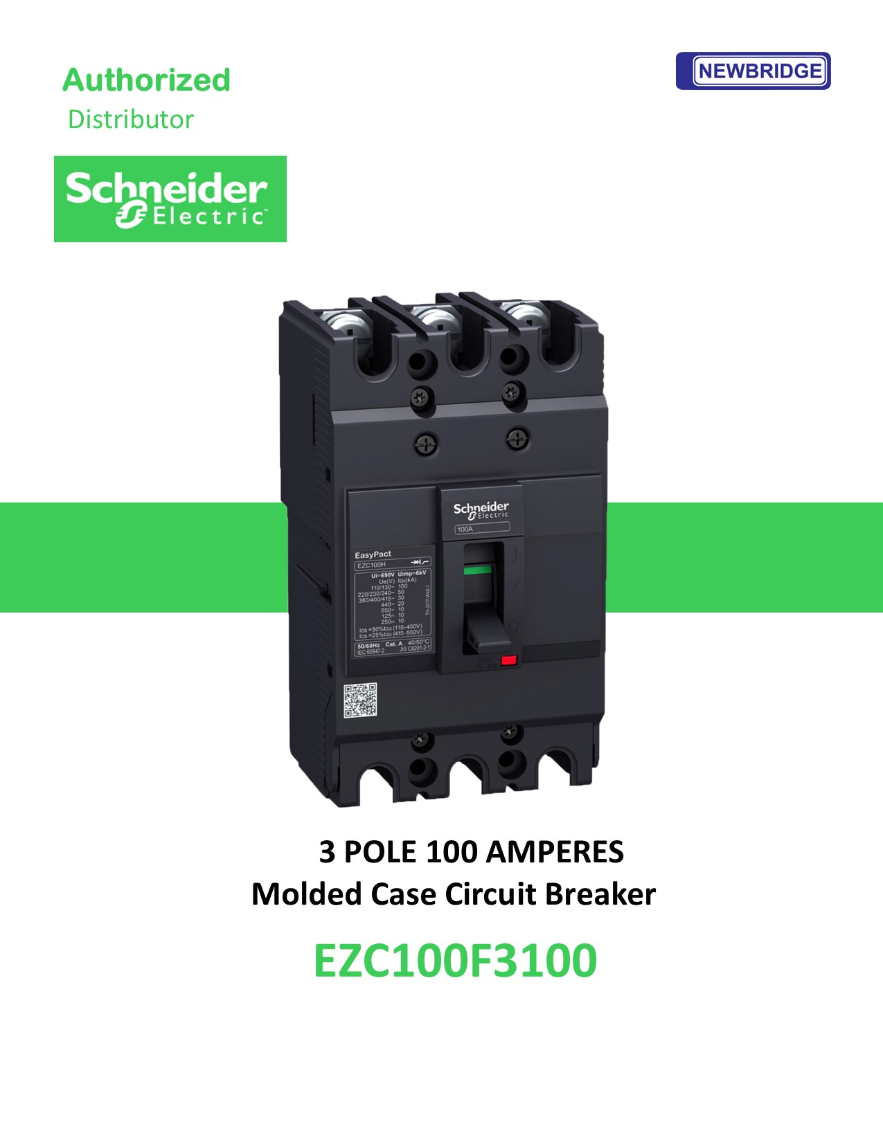 EZC100F - TMD - 100 A - 3 poles 3d by Schneider Electric - Newbridge ...