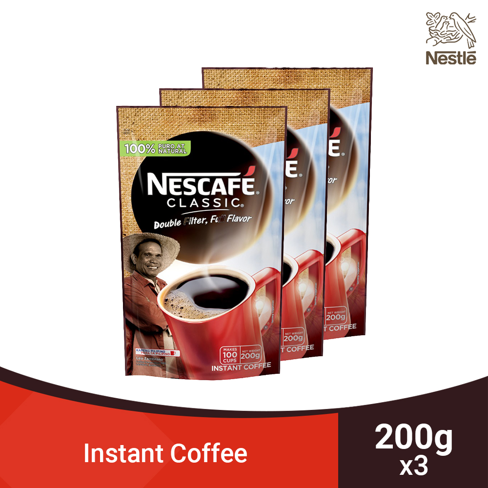 NESCAFE Classic Instant Coffee 200g - Pack of 3 | Lazada PH