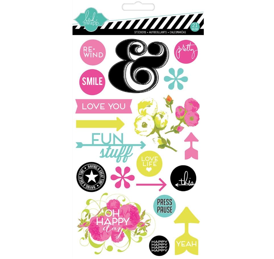 Happy Day Heidi Swapp Stickers 21pcs | Lazada PH