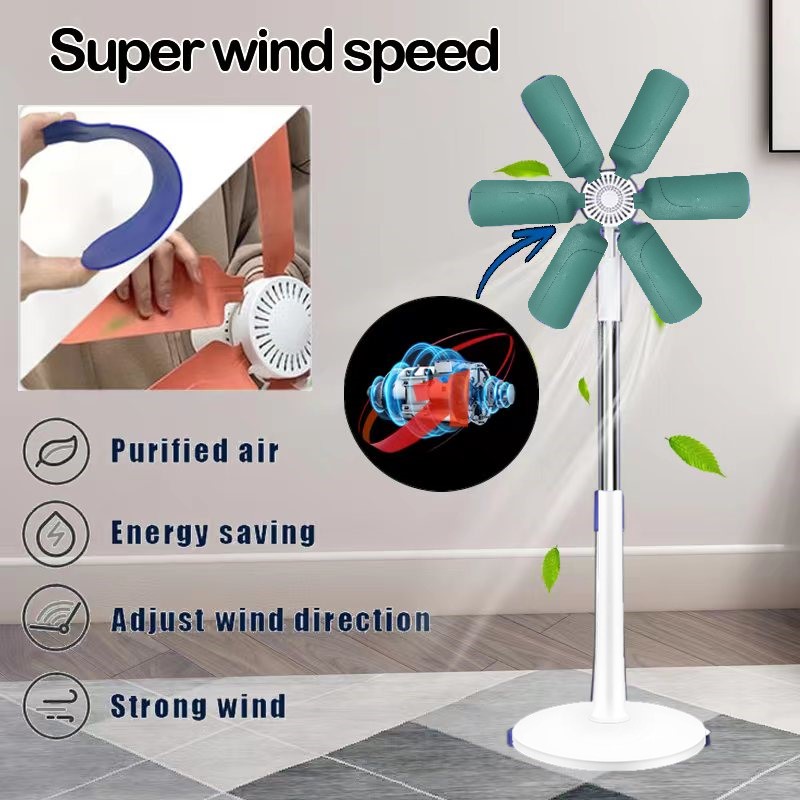 KJ stand fan portable electric fan stand fans Adjustable standard Fan ...