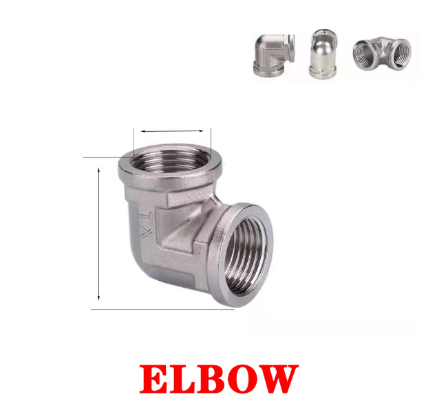 Stainless Steel Pipe Fittings Sizes: 1/4 ,1/2 , 3/4 , 1 , Bush Reducer Coupling Elbow | Lazada PH