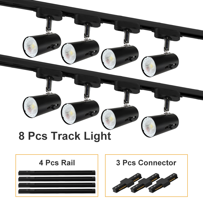 【💡Replaceable Bulb💡】TEP 3 Color Track Light Complete Set Track ...