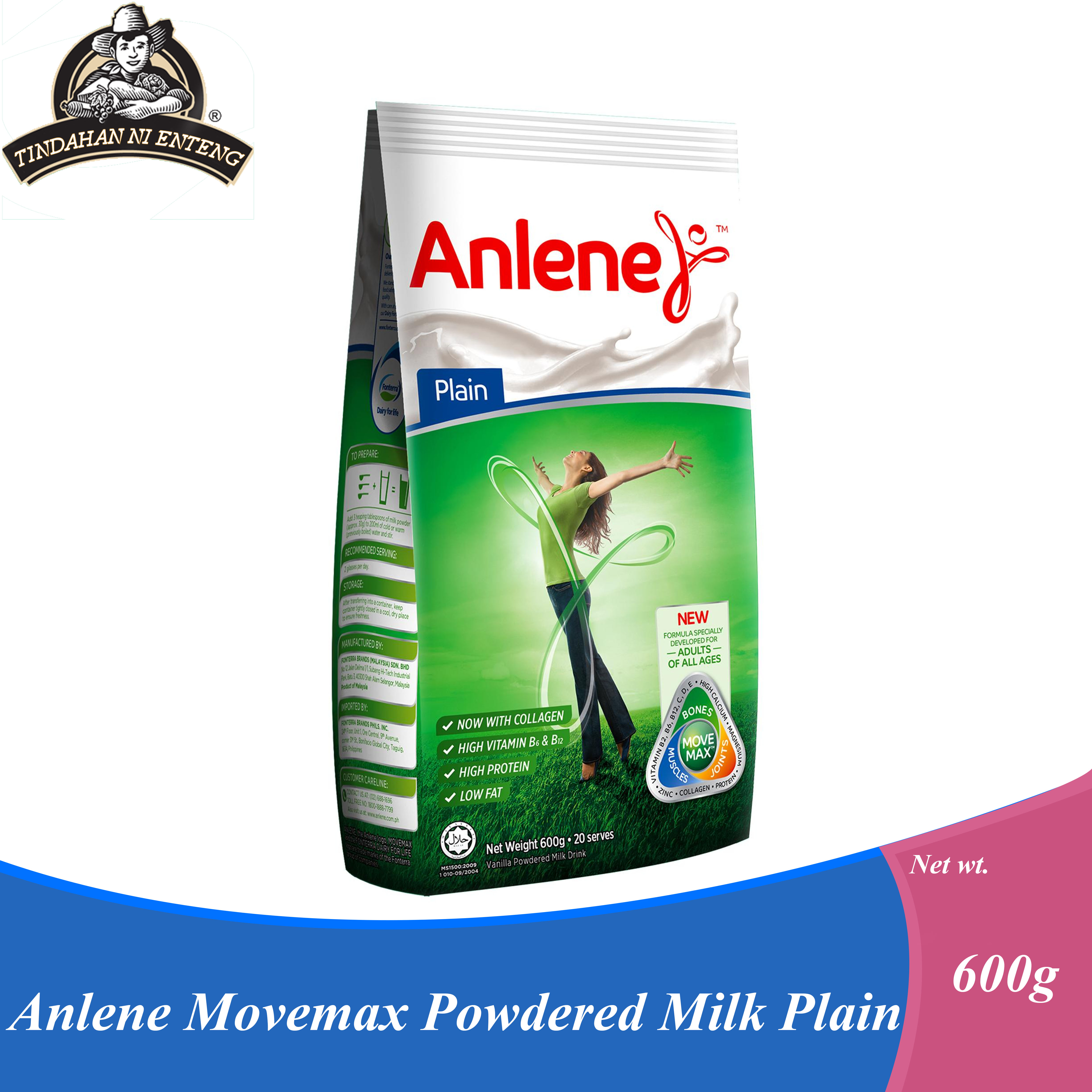 Anlene Movemax Powdered Milk Plain 600G | Lazada PH