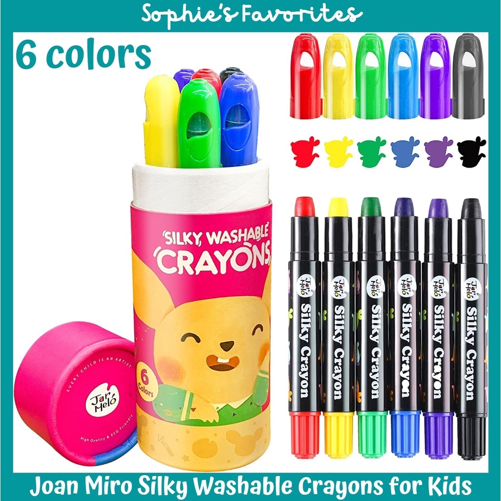 New 2023 crayon Silky Washable Crayons for Kids Joan Miro Jar Melo Baby ...