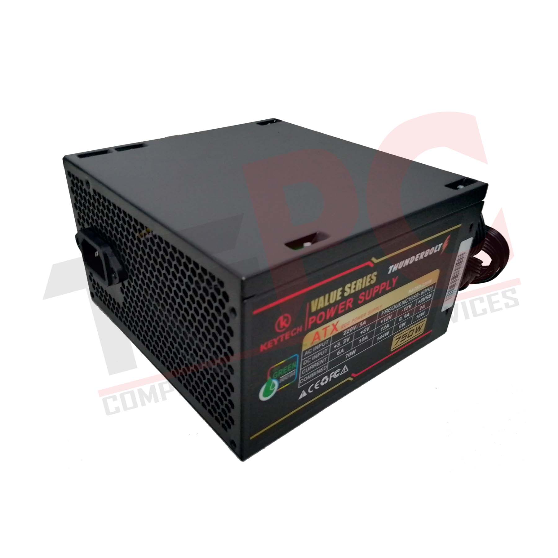 Keytech Thunderbolt 750 watts PSU | Lazada PH