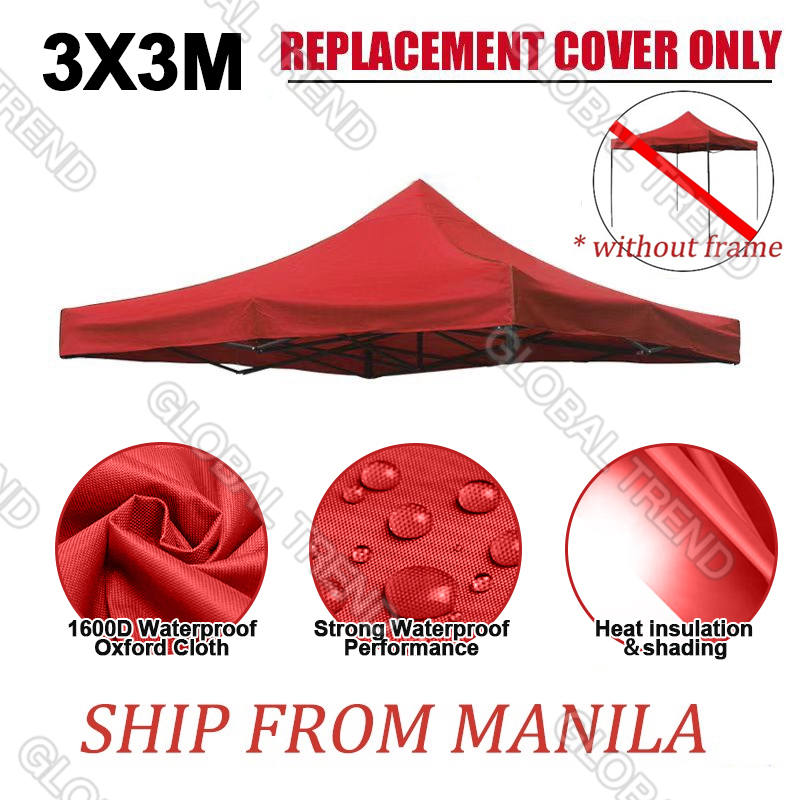 Tent Roof Tent Cover Tent Replacement Cover 2x2M/3x3M/3x4.5M/3x6M ...