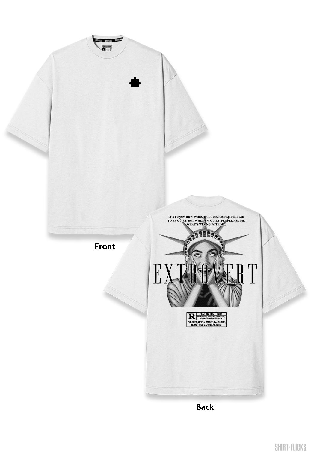 Extrovert Bootleg Oversized Proclub Inspired Designs Clothing Shirts ...