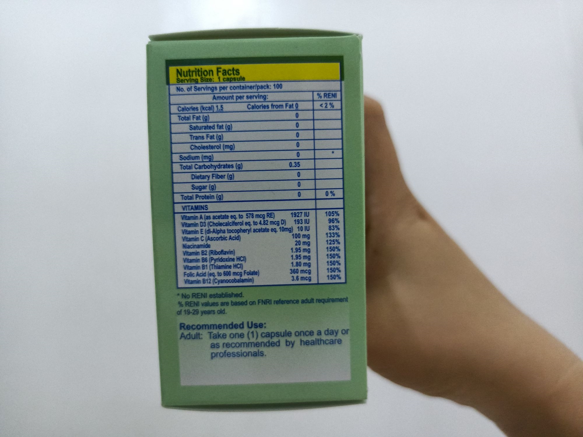 Multivitamins ( Multicaps 100 Capsules ) | Lazada PH