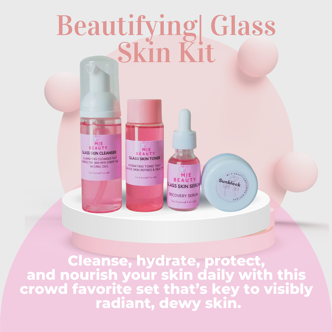 Beautifying and Glass Skin Kit Best Seller kit Mild and no Hydroquinone ...