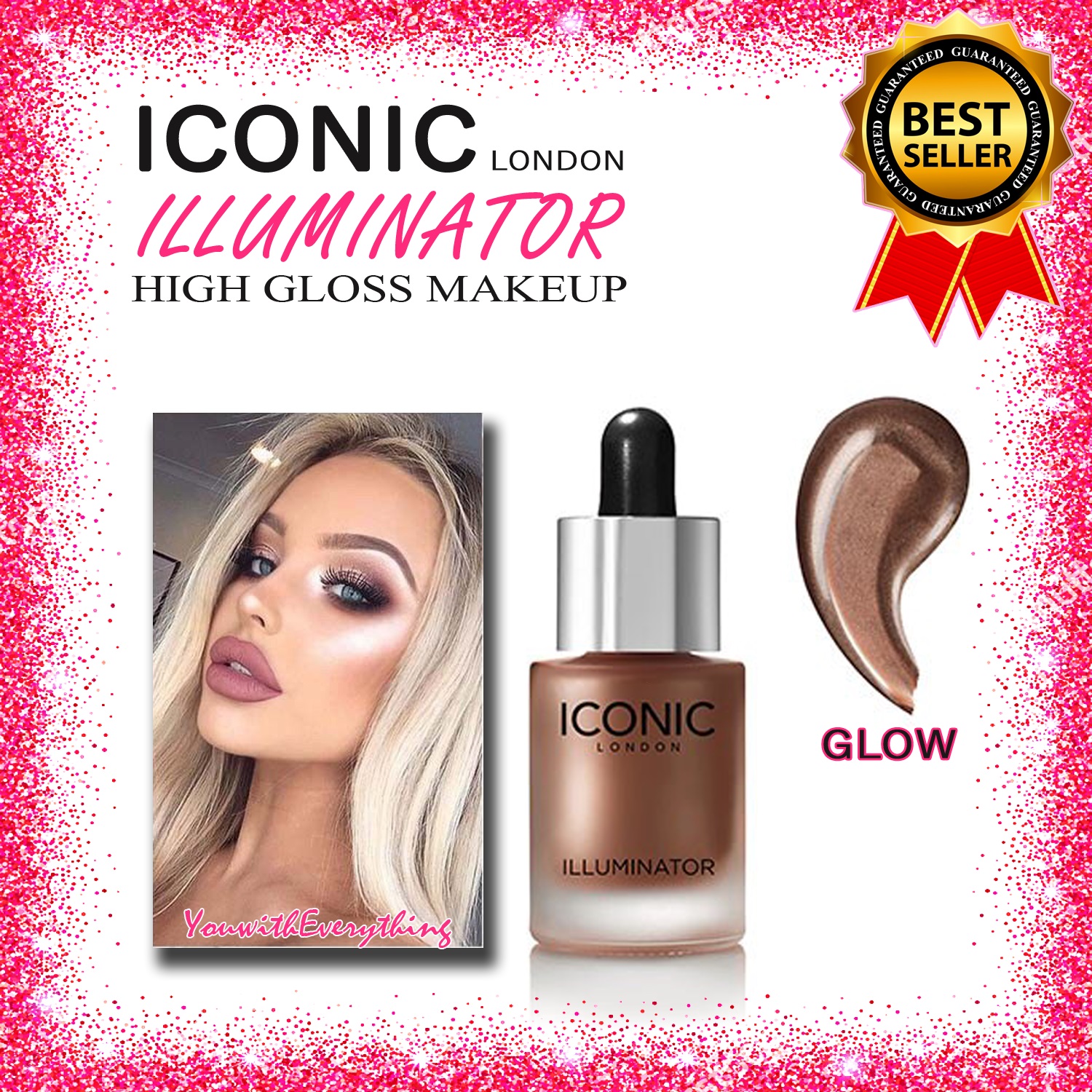 Iconic London Illuminator Droppers High Gloss Liquid Makeup (Shade ...
