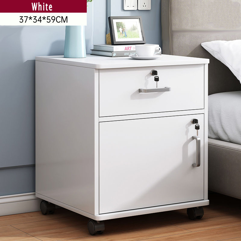 Movable Filing Cabinets Wooden Office Stands Desks Bedside Storage ...