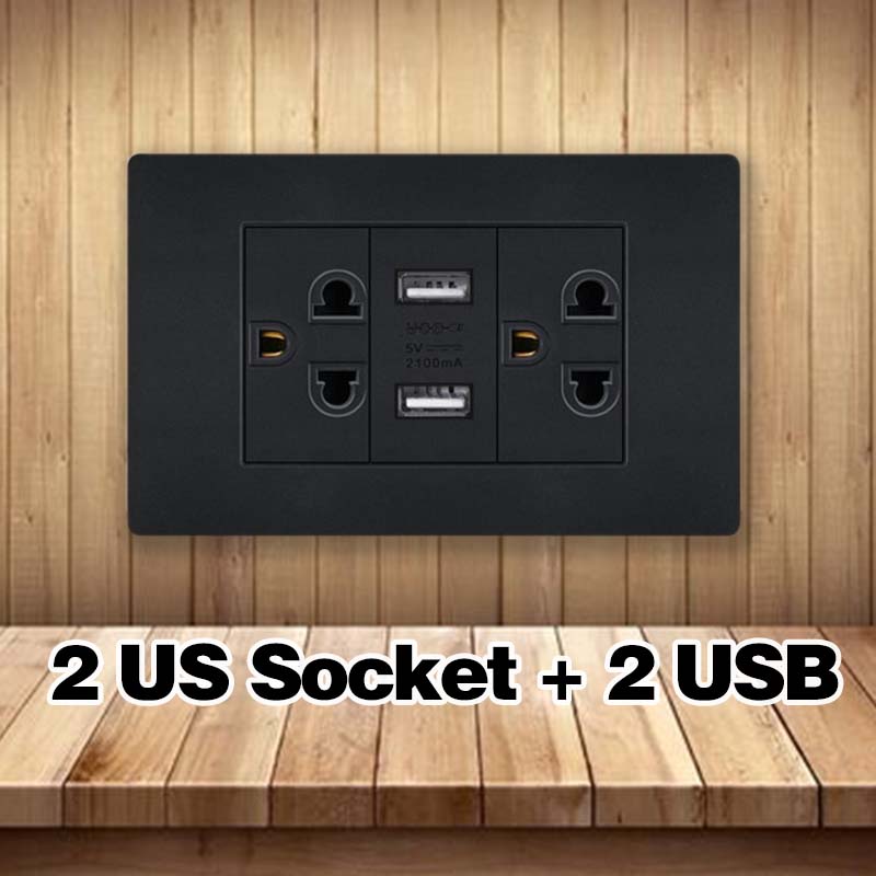 FHM Wall Switch and Outlet Universal Wall Switch Household Wall Light ...