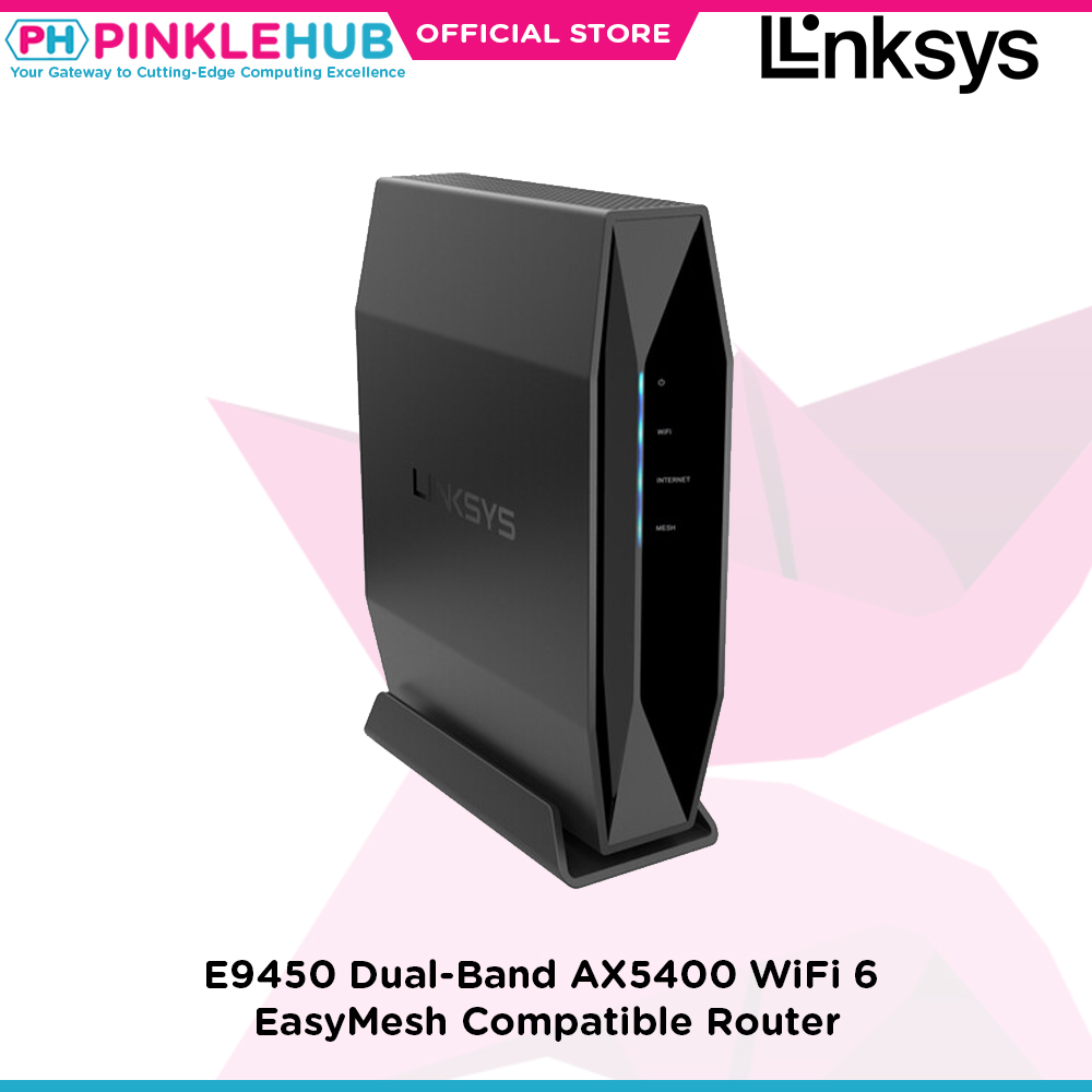 Pinklehub | Linksys E9450 Dual-Band AX5400 WiFi 6 EasyMesh Compatible Router (E9450-AH) | Lazada PH