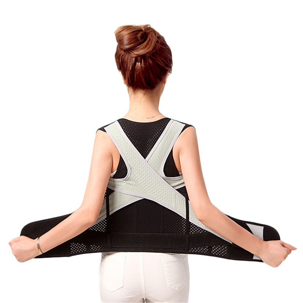 1PC Back Shoulder Posture Corrector Corset Spine Support Belt Brace ...