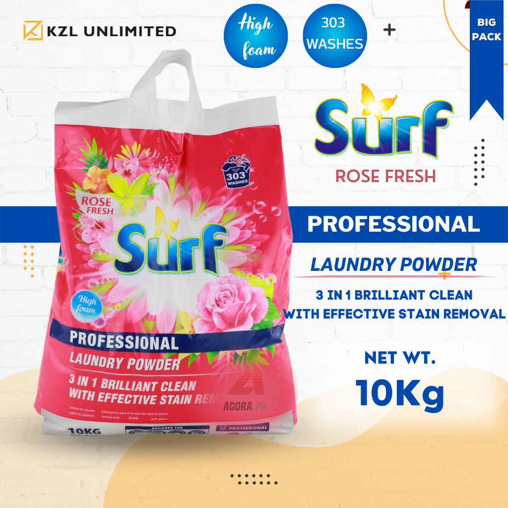 Surf Rose Fresh Big Pack Professional Laundry Powder 10kg | Lazada PH