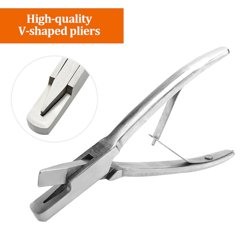 1/2/5Pcs Pig ear notcher pliers Stainless steel Pig ear cutter U-V ...