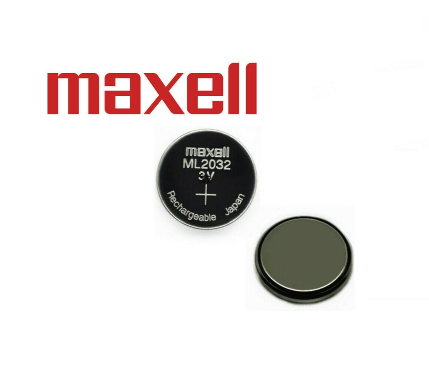 MAXELL ML2032 ML 2032 Original Rechargeable Battery Button Coin Cell ...