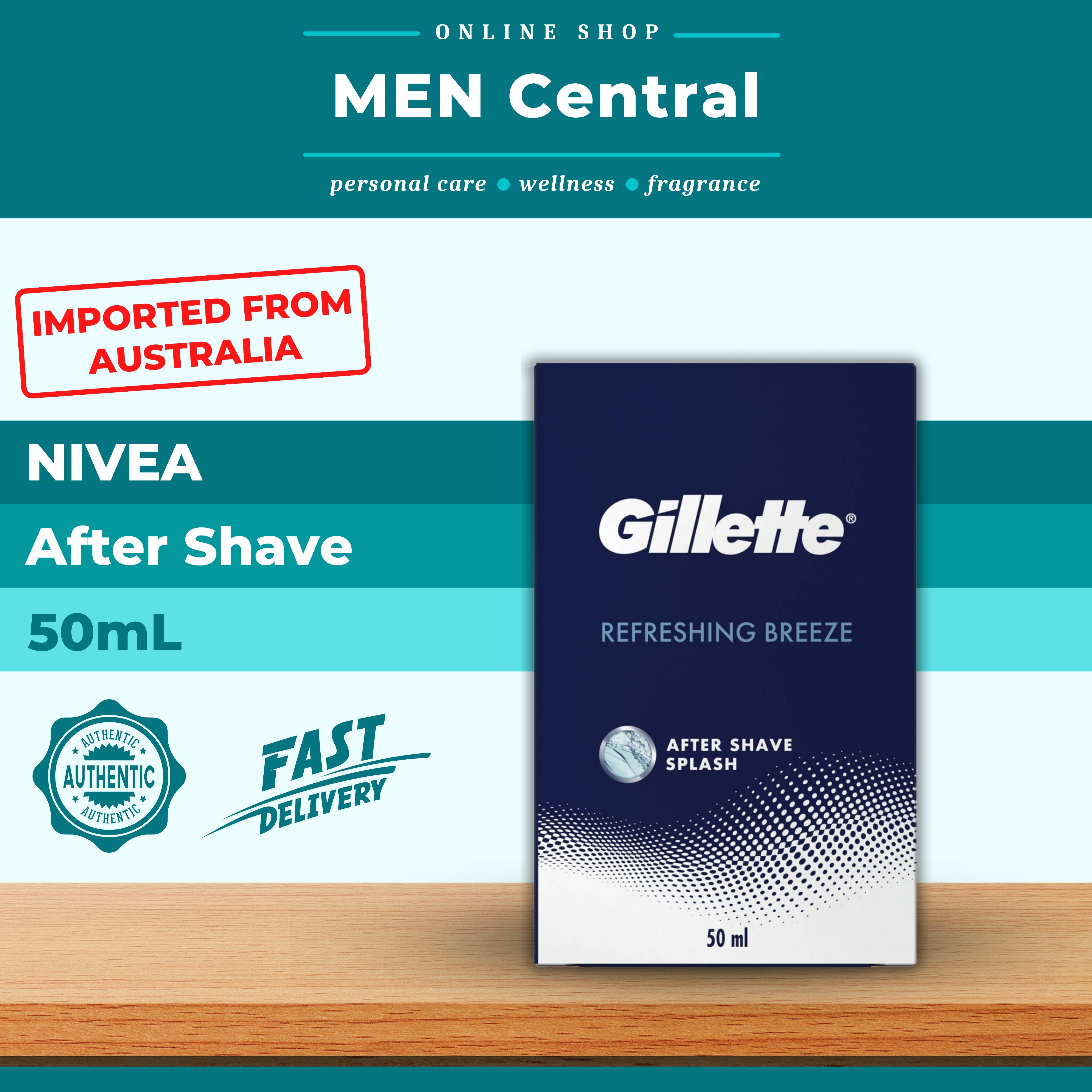 Gillette Refreshing Breeze After Shave Splash (50mL) | Lazada PH