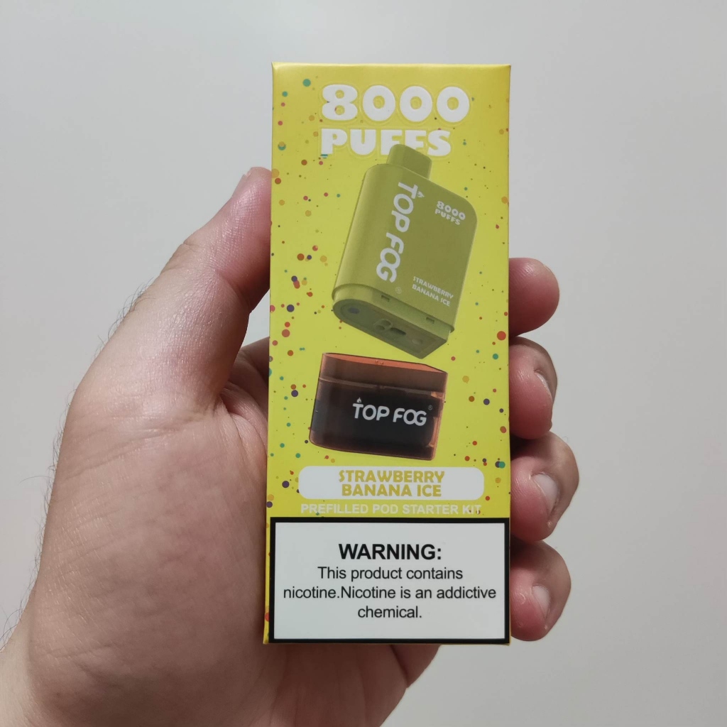 TOP FOG PREFILLED 8000 Puffs Disposable Vape Pod 8k Puff Dispo 3 BLACK ...