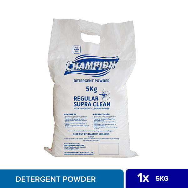 Champion Powder Supra Clean 5KG | Lazada PH